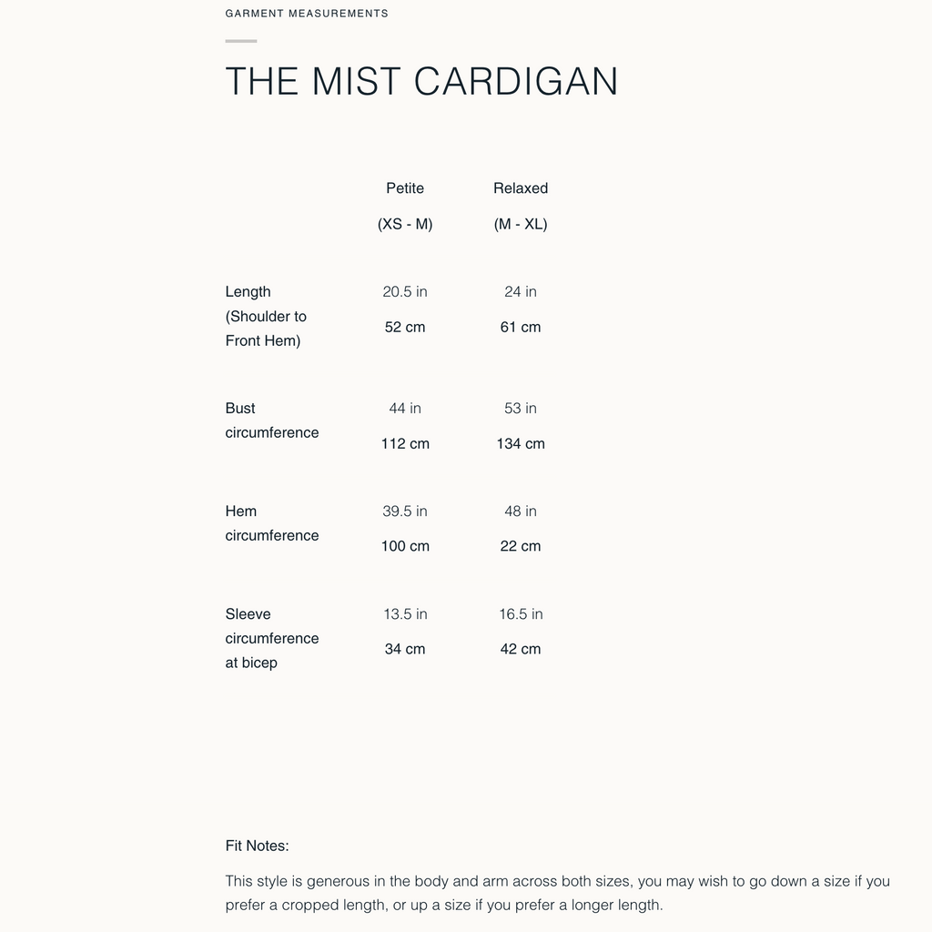 Francie Mist Cardigan – The Lost + Found Department