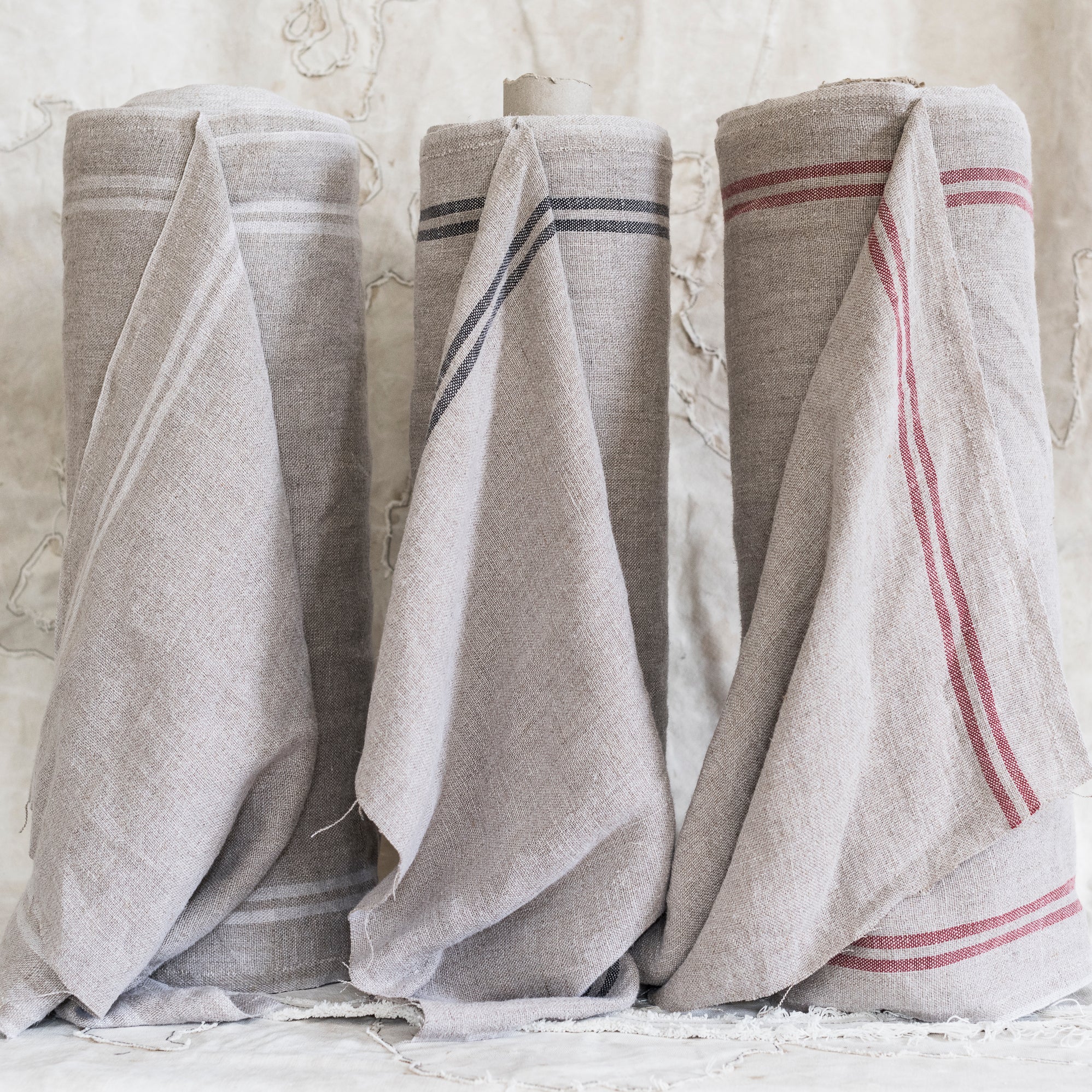 Linen Grain Sack Fabric / Mangle Cloth Fabric– The Lost + Found Department